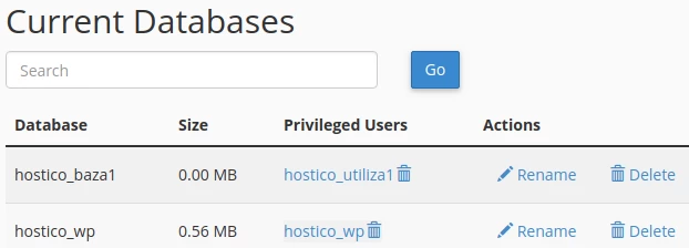 Creando una base de datos en el panel de control de cPanel | Hostico